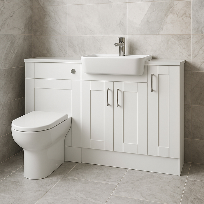 1400mm Bathroom Furniture Set 4 - Bramshaw - Paramount Bathrooms